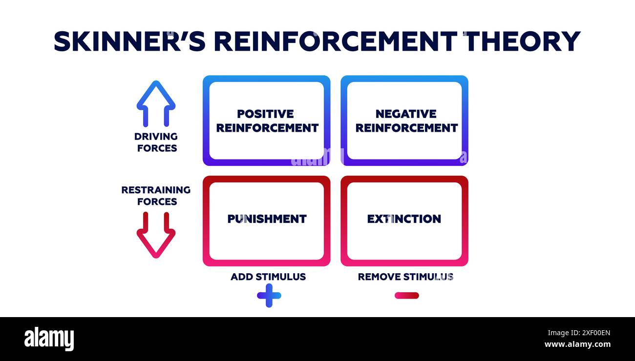 Théorie du renforcement des skinners. Comportement psychologique et ...