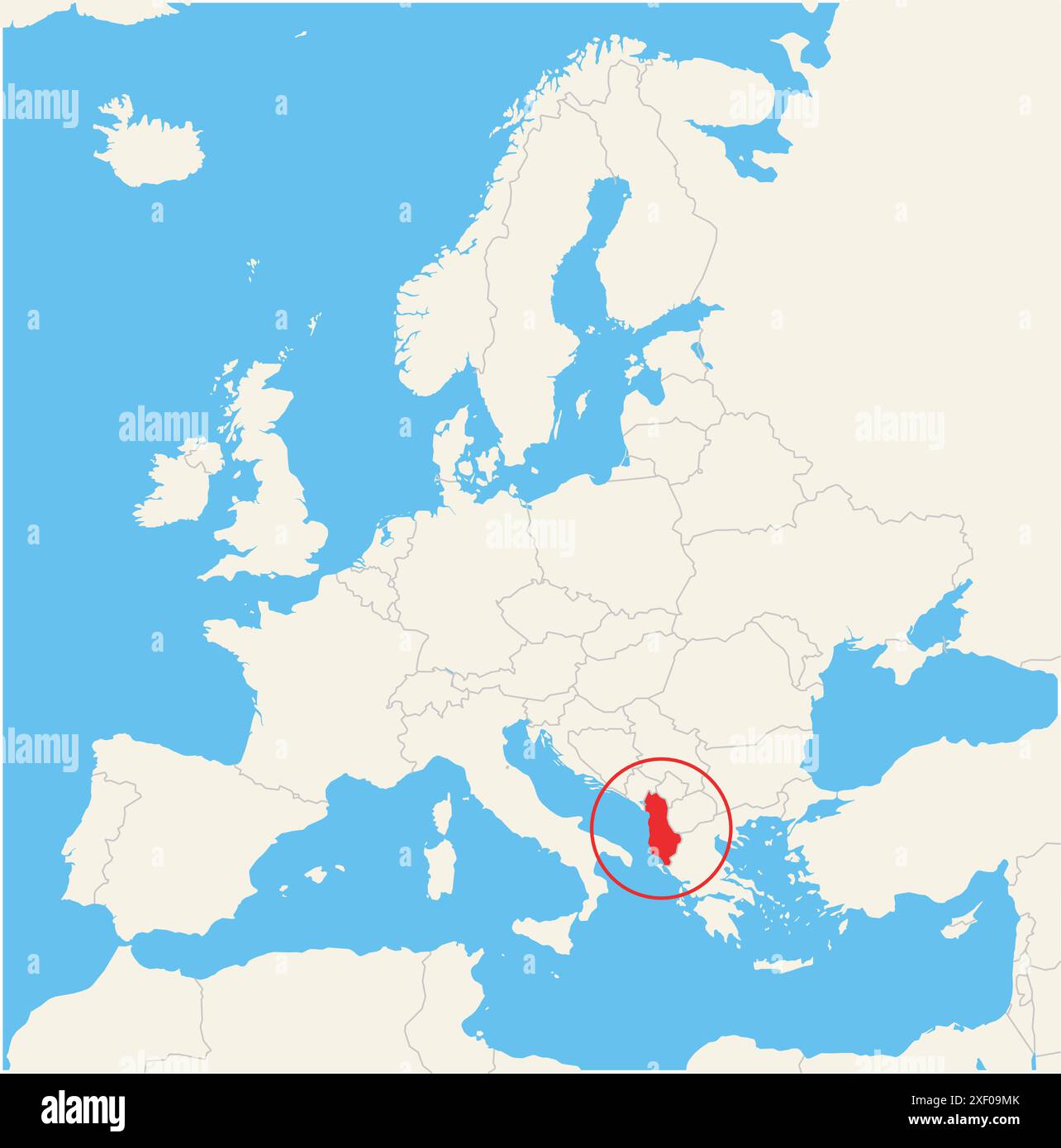 Carte administrative albanie Banque de photographies et d’images à ...
