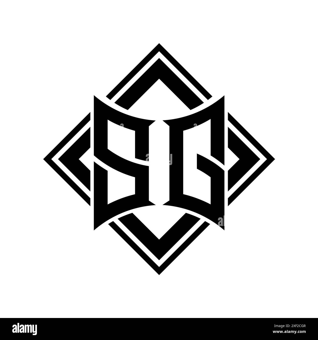 Logo monogramme sg Banque d'images détourées - Alamy