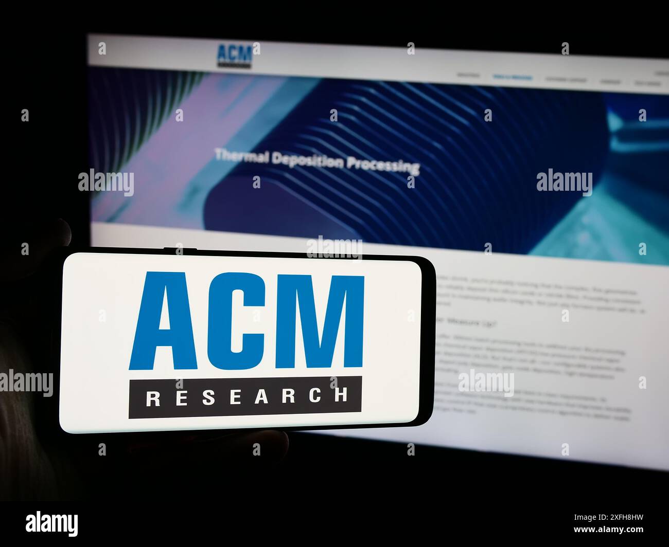 Logo de la technologie acm Banque de photographies et d’images à haute ...