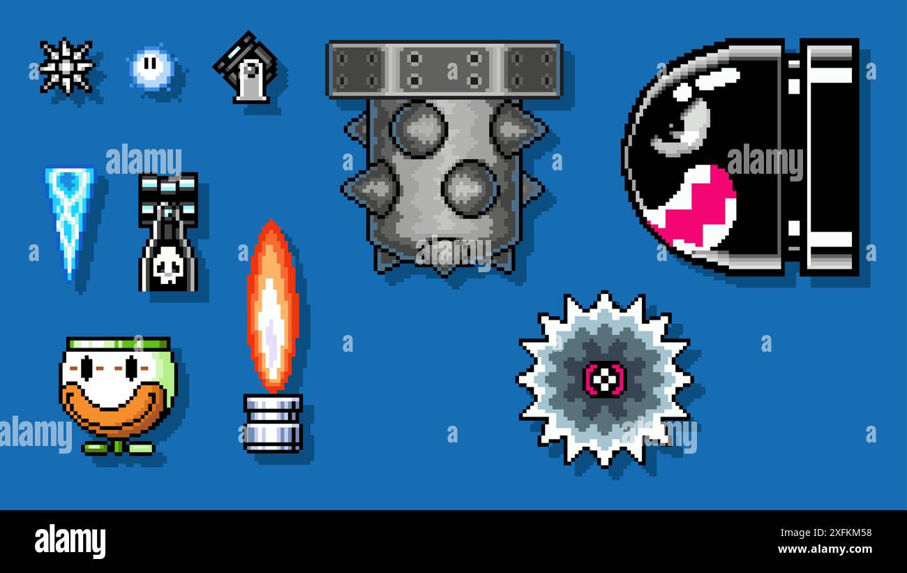 Les personnages de mario Banque d'images vectorielles - Alamy