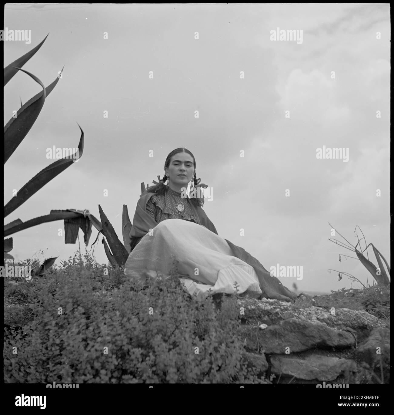 Frida kahlo museum Banque d'images noir et blanc - Alamy