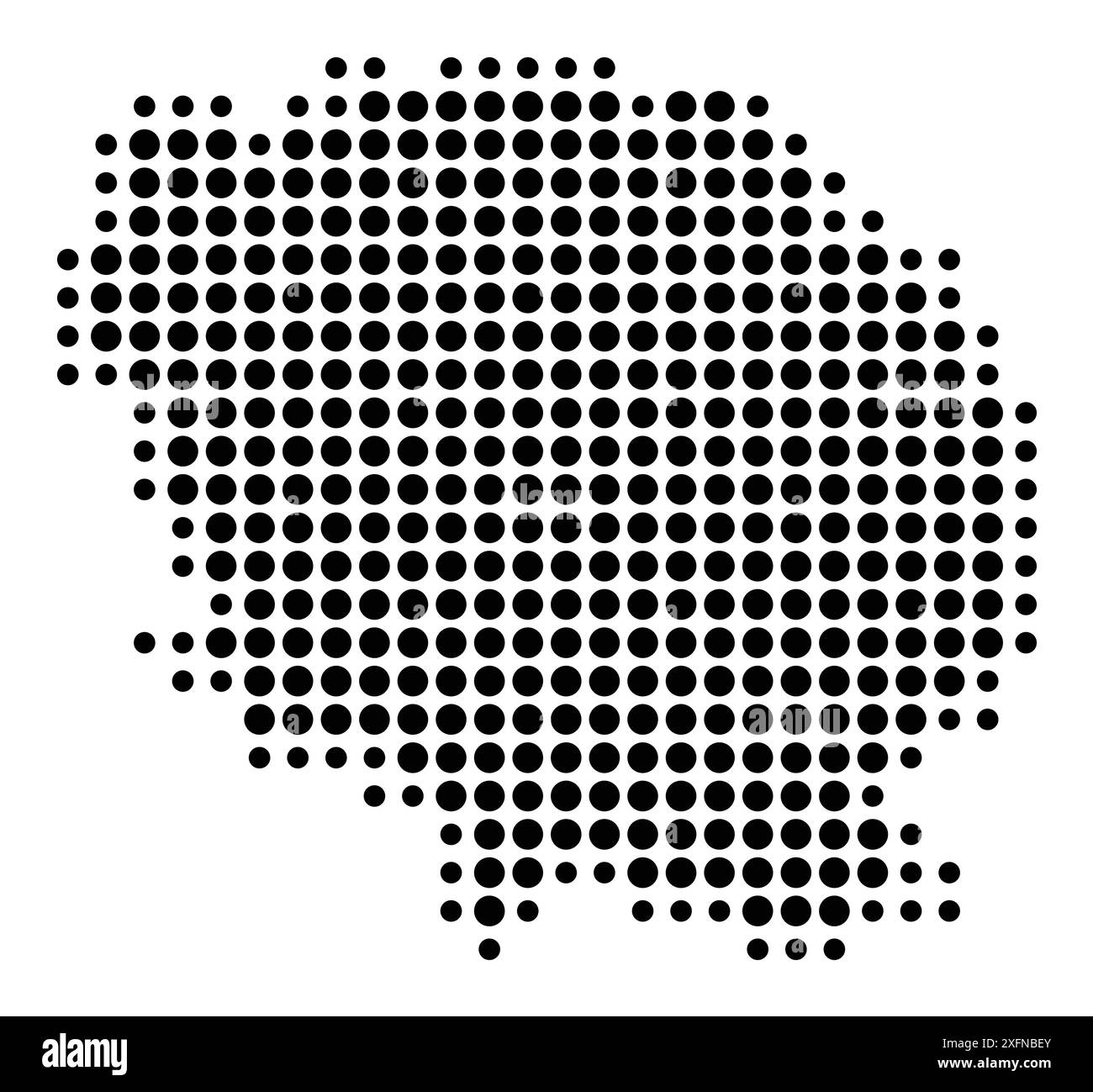 Carte de la creuse Banque d'images vectorielles - Alamy