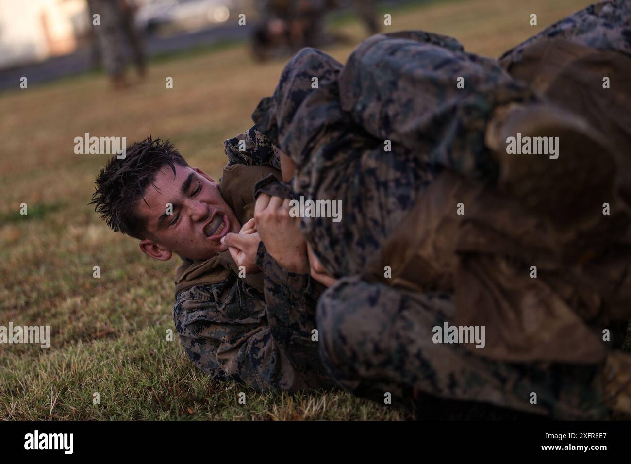 Les Marines des États-Unis avec la classe 91-24 d’instructeur d’arts ...