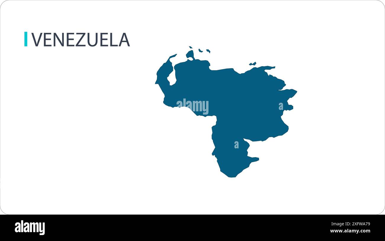 Carte de venezuela Banque d'images vectorielles - Alamy