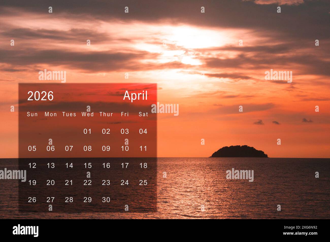 Calendrier 2026 Banque de photographies et d’images à haute résolution ...