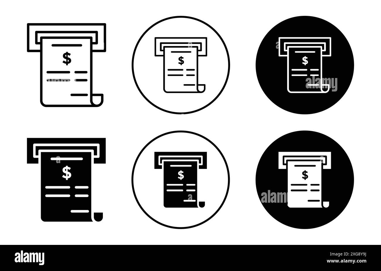 Recibo de cheques Banque d'images noir et blanc - Alamy