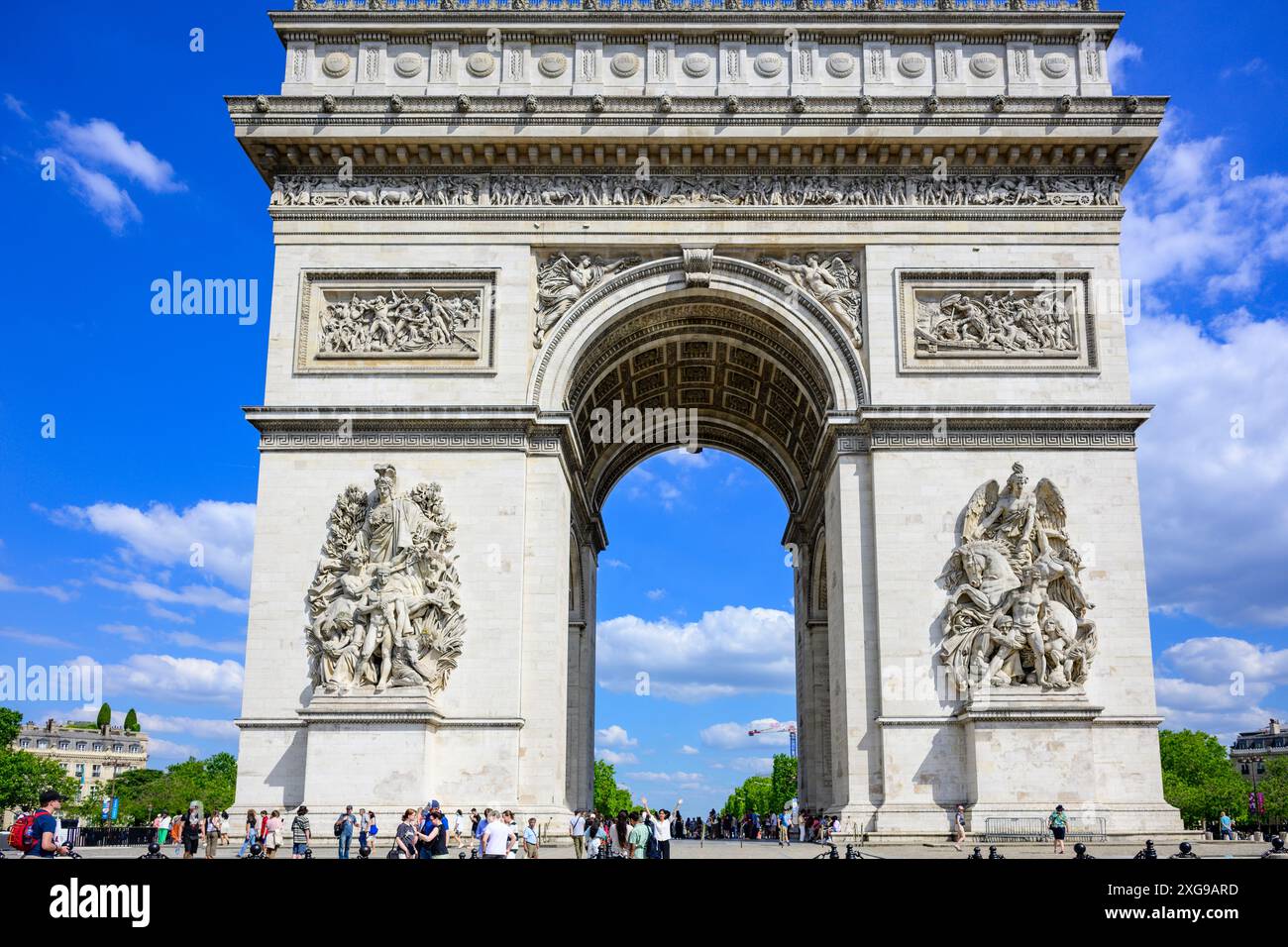 Paris arc triomphe arc monumental français Banque de photographies et d ...