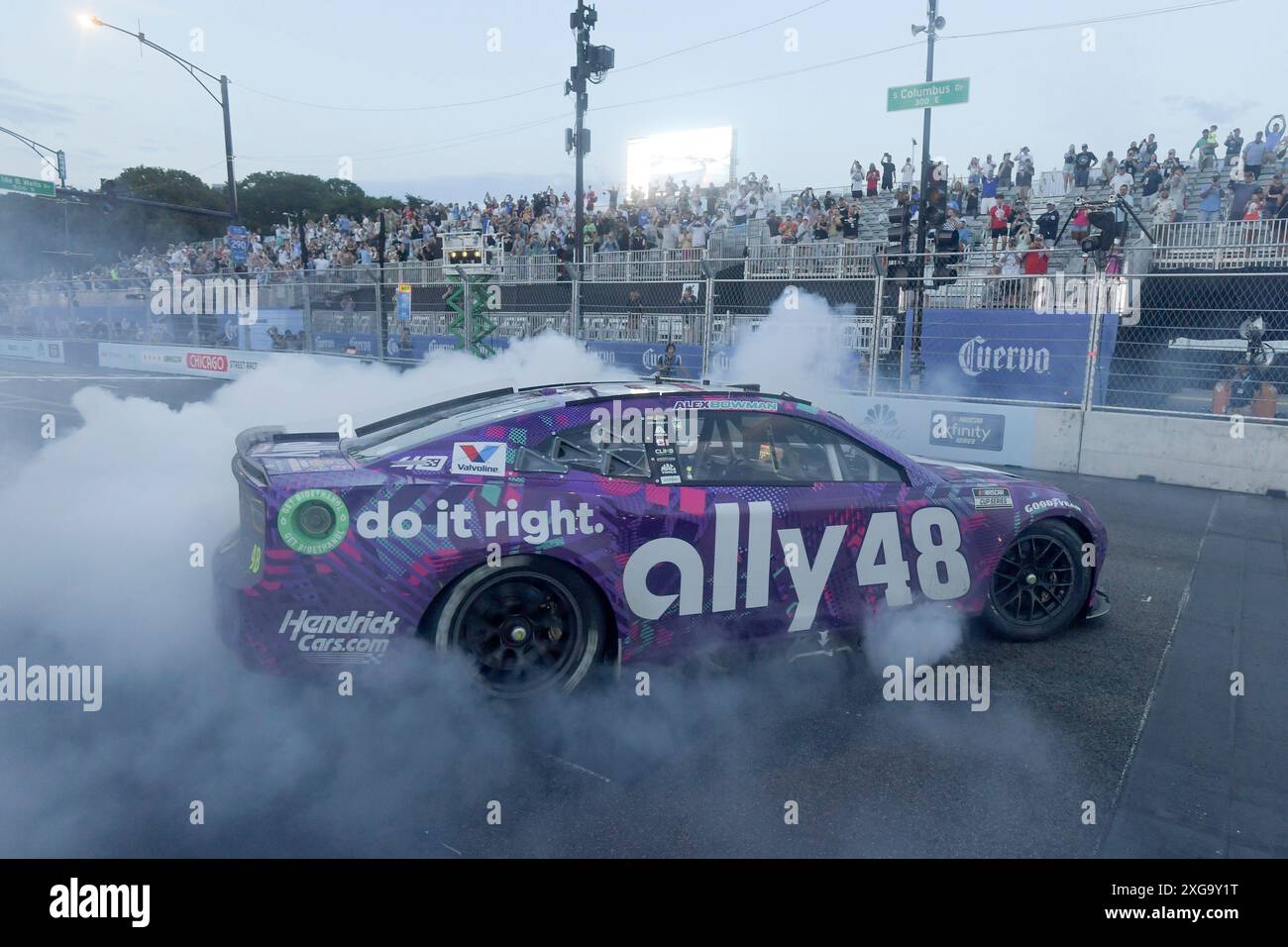 Chicago, États-Unis. 07 juillet 2024. Alex Bowman (48), pilote de la ...