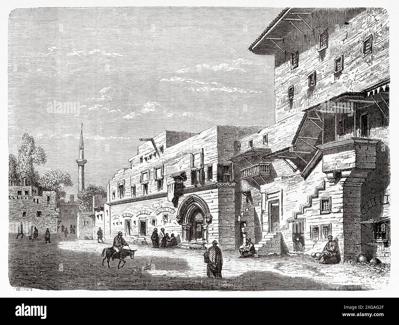 La vie de village grec Banque d'images détourées - Alamy