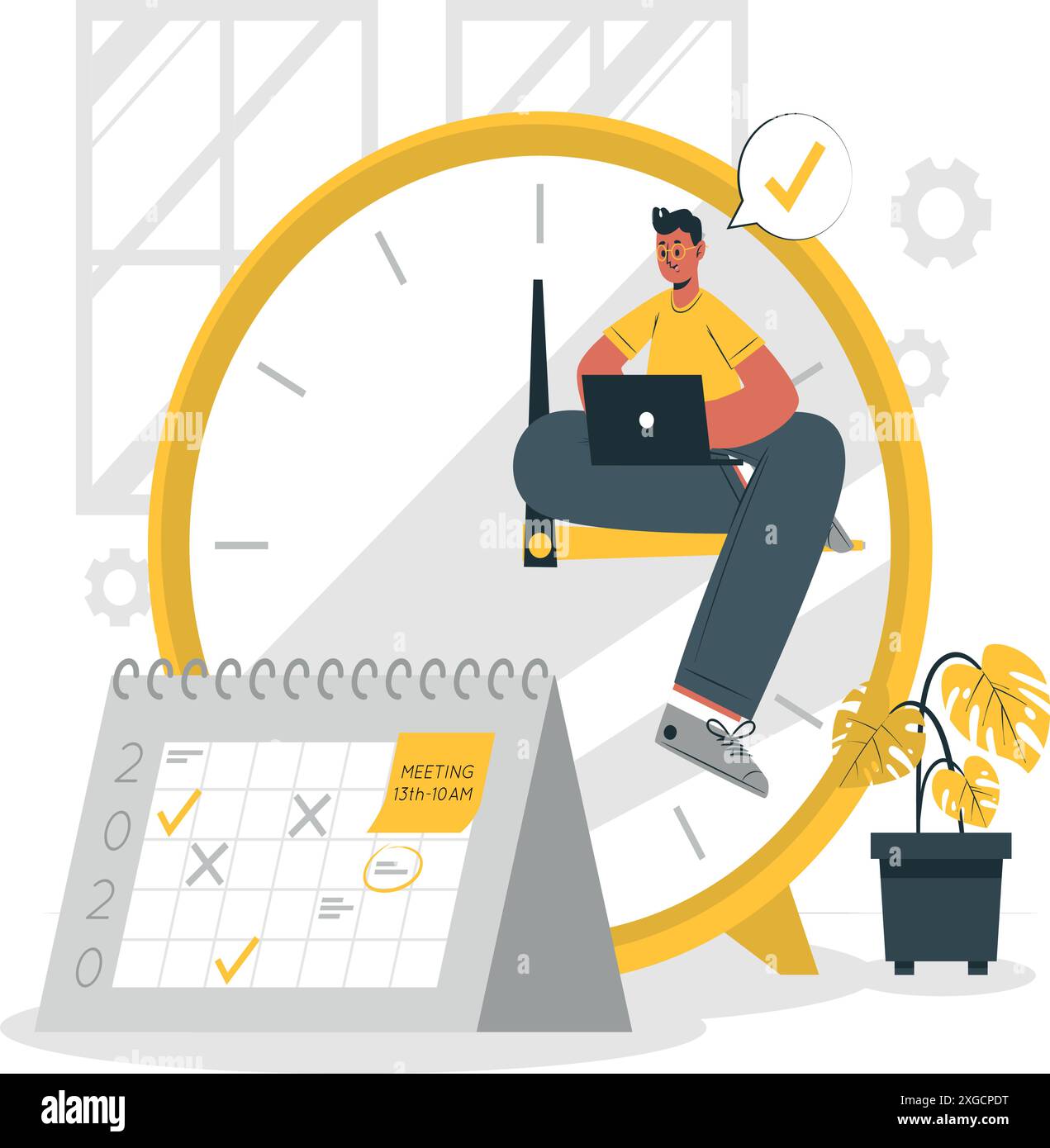 Vectores de gestion de tiempo vectores Banque de photographies et d ...