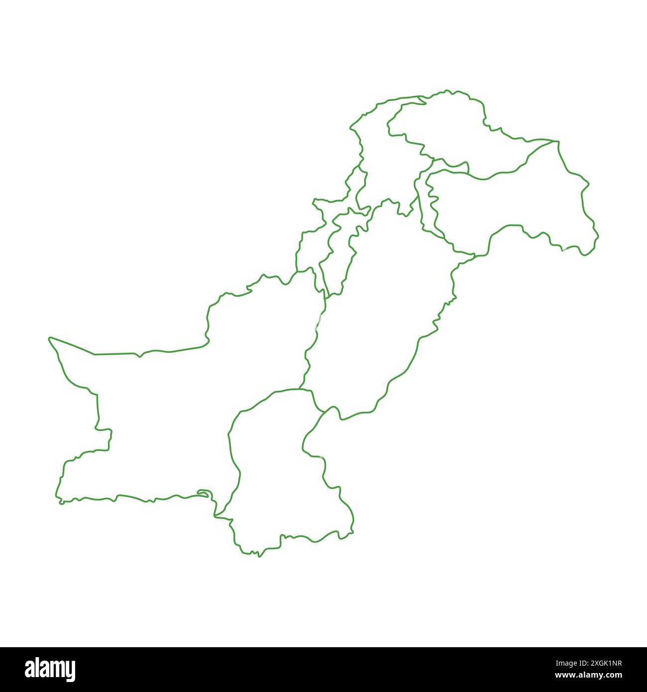 Carte vectorielle du pakistan Banque de photographies et d’images à ...