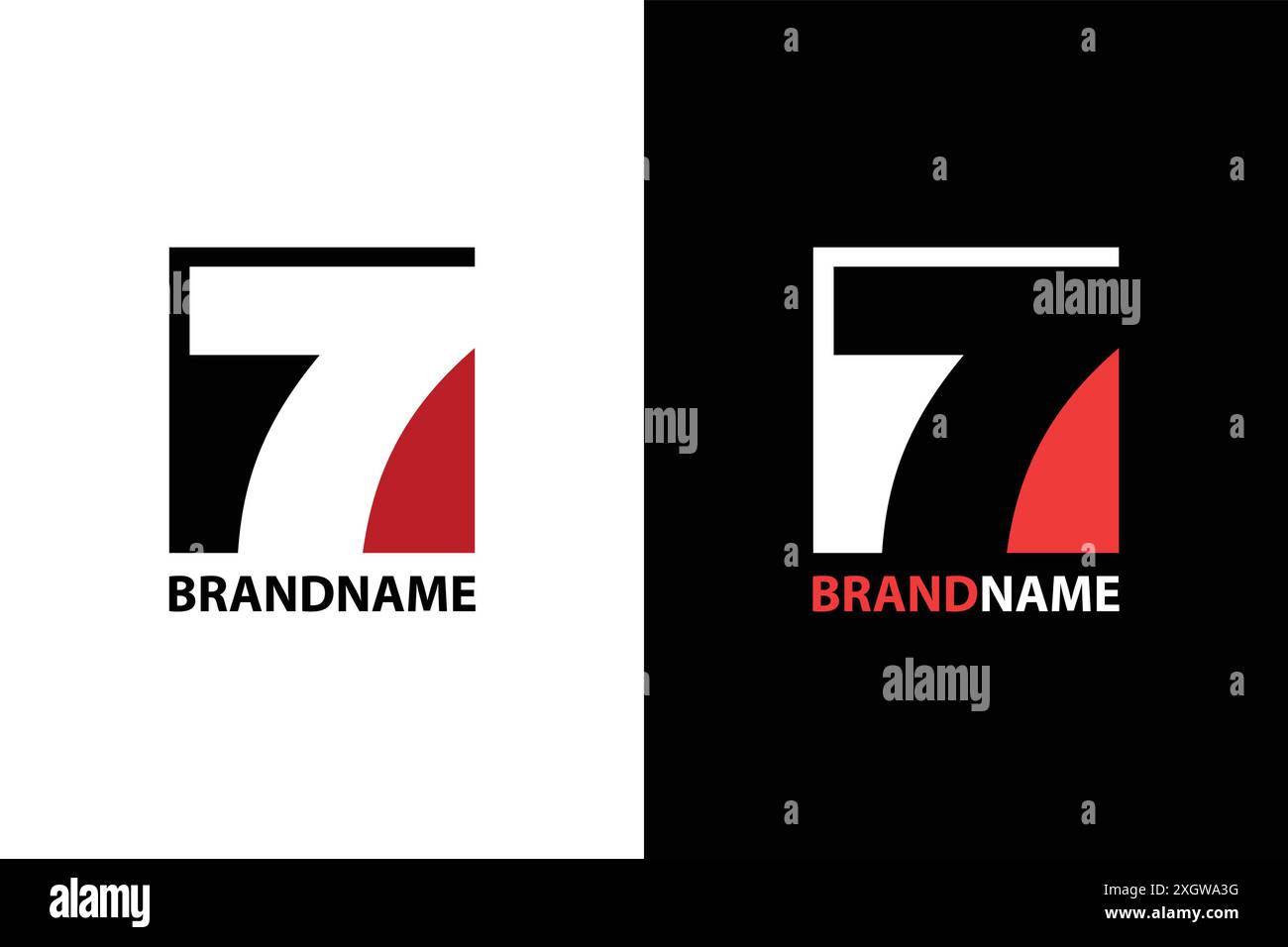 7 numéro Banque d'images vectorielles - Alamy