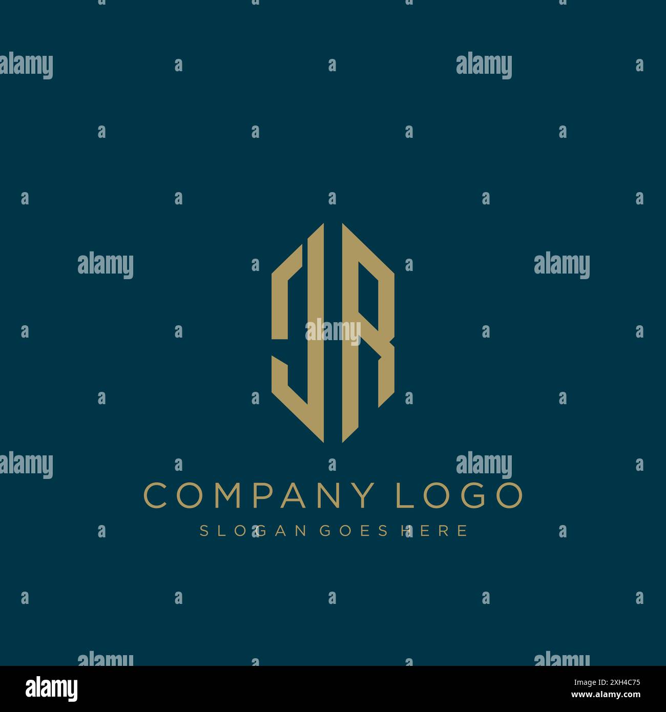 Lettre jr logo Banque d'images vectorielles - Alamy