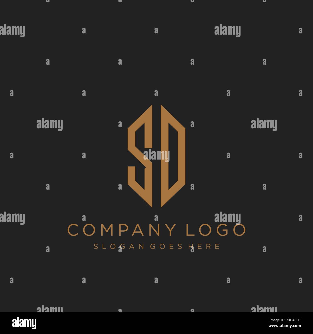 Logo de lettre sd Banque d'images vectorielles - Alamy