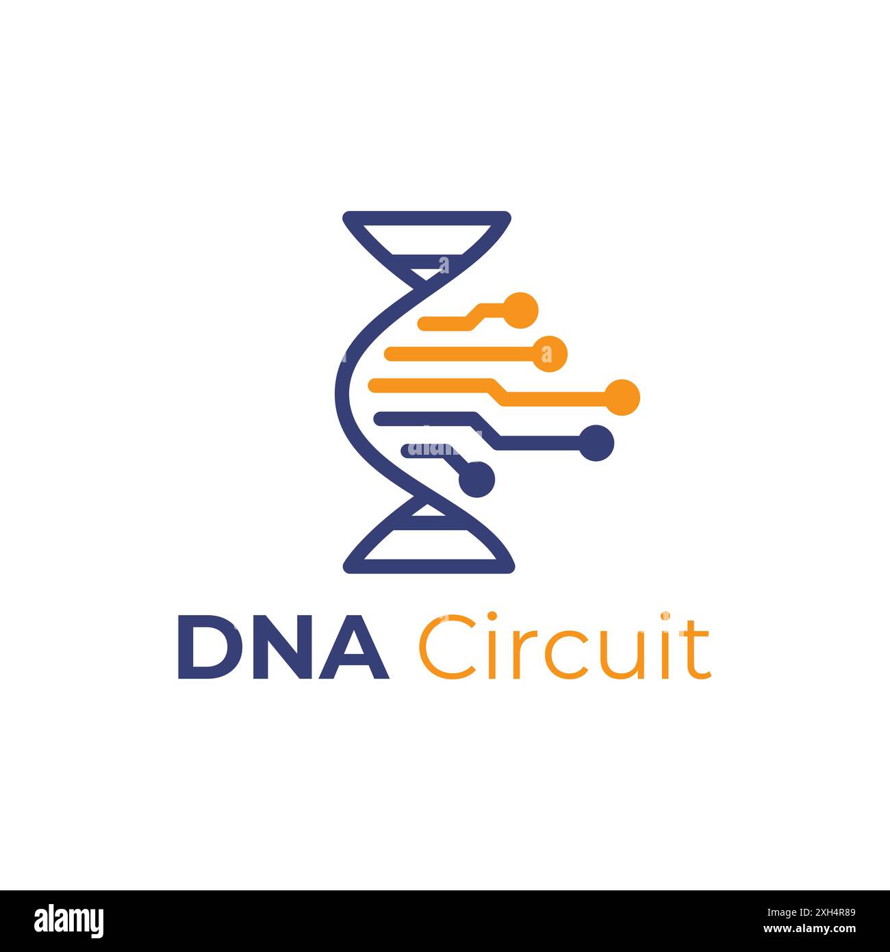 Logo de technologie adn Banque d'images vectorielles - Alamy