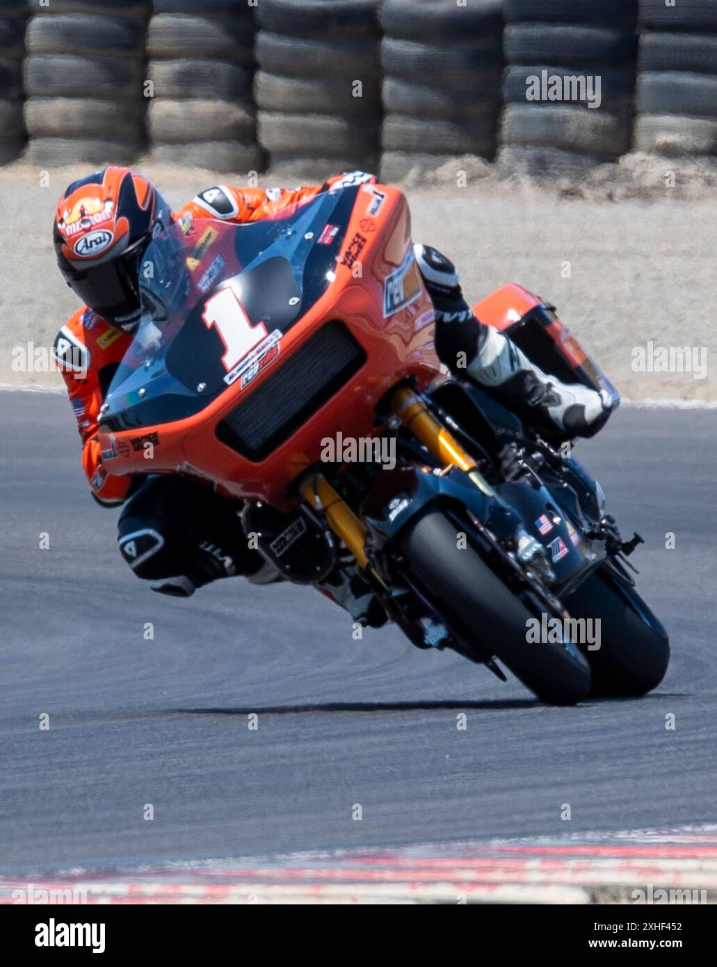 12 juillet 2024 Monterey, CA, U.S.A Riders Hayden Gillim RevZilla/Motul ...