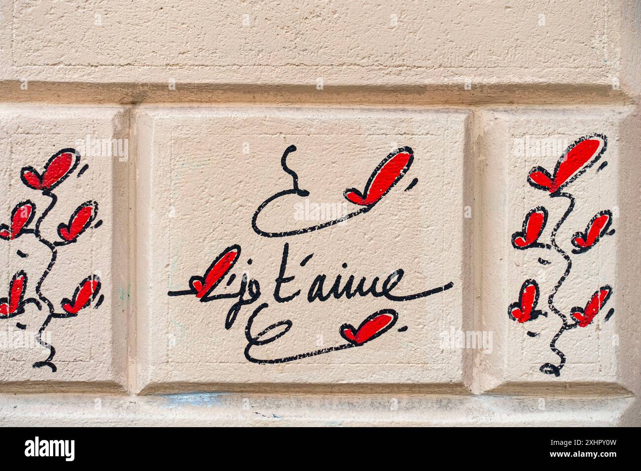 Je t'aime graffiti Banque de photographies et d’images à haute ...