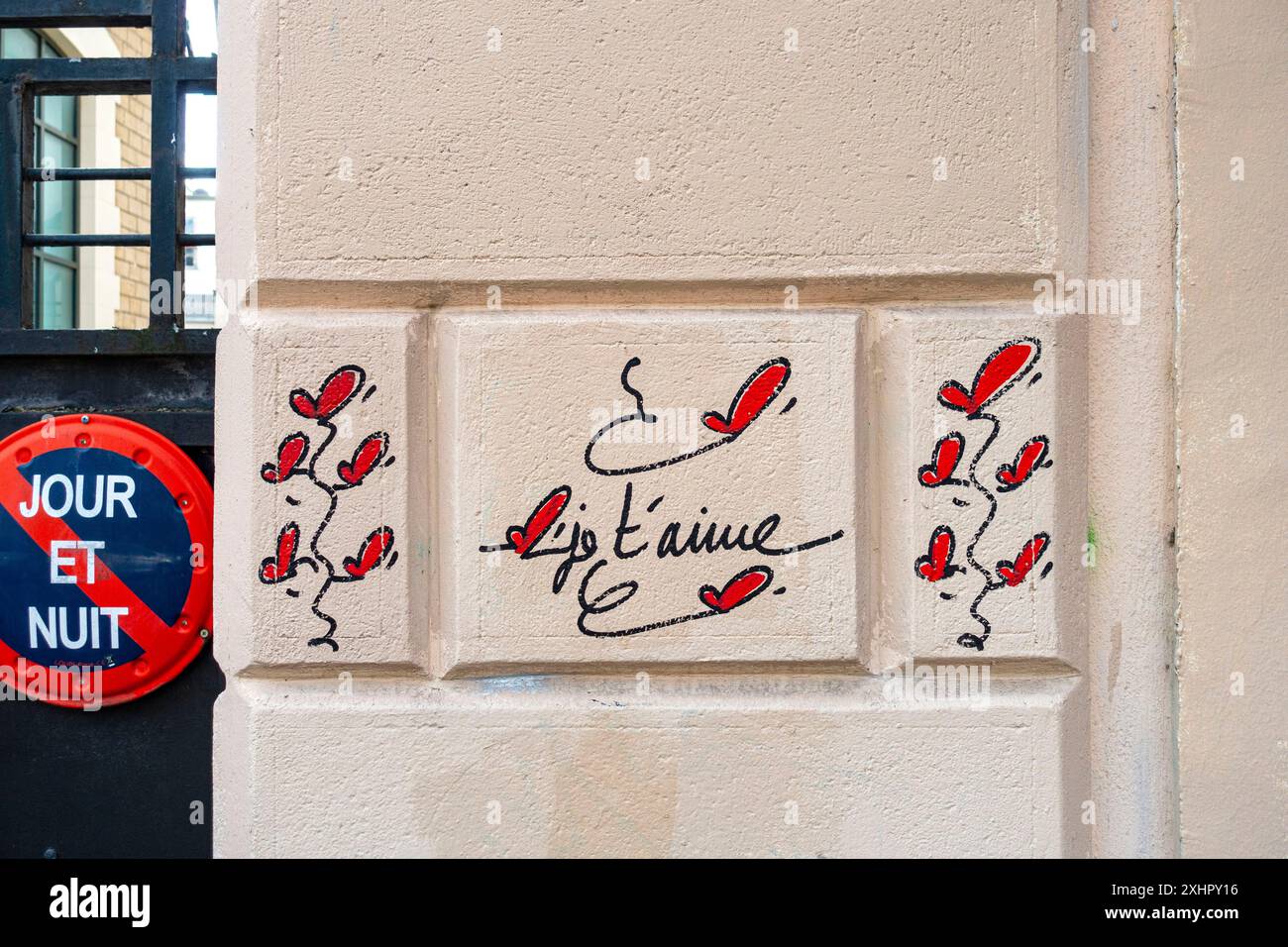 Je t'aime graffiti Banque de photographies et d’images à haute ...