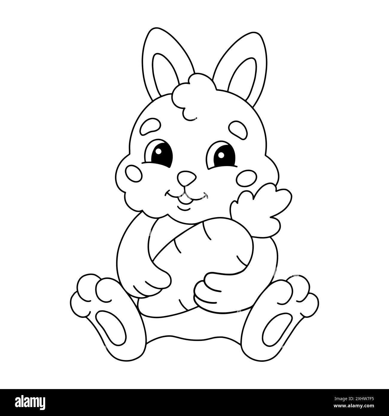 Coloriage Pour Les Enfants Timbre Numérique Personnage De Style