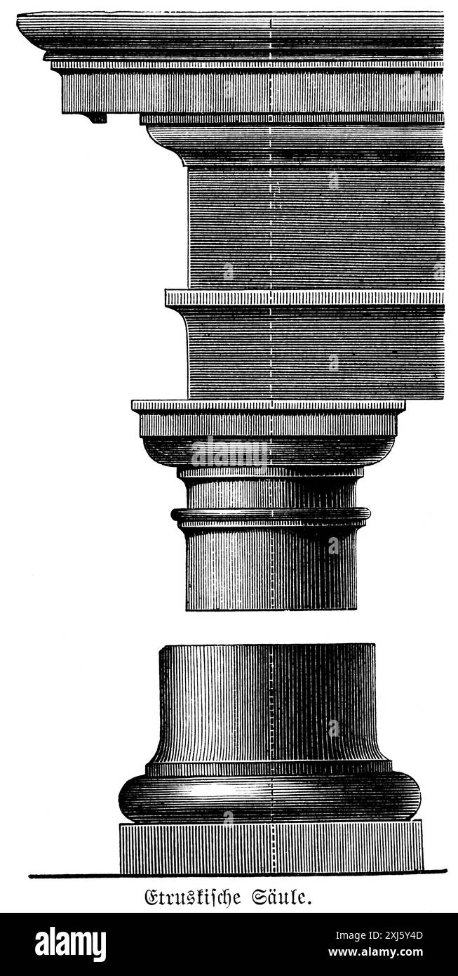 Ordre de pilier Banque d'images noir et blanc - Alamy