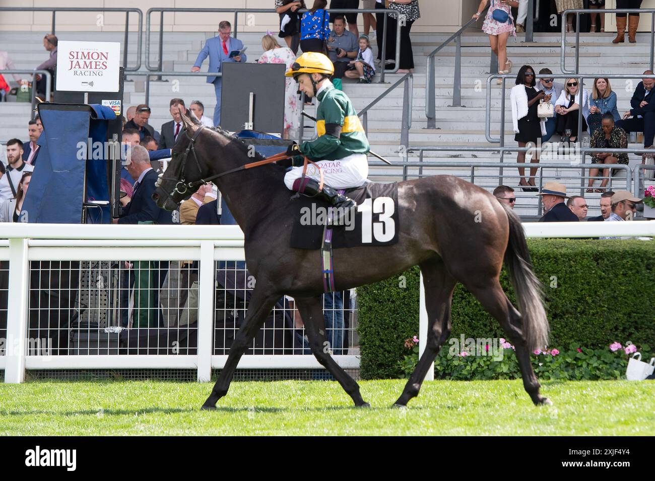 Ascot, Berkshire, Royaume-Uni. 13 juillet 2024. Cheval Tactician monté ...