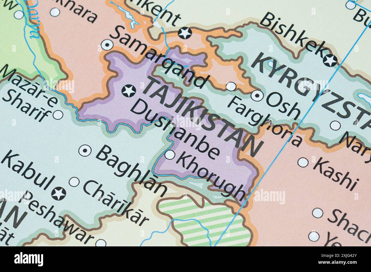 Mapa politico de asia y sus capitales Banque de photographies et d ...