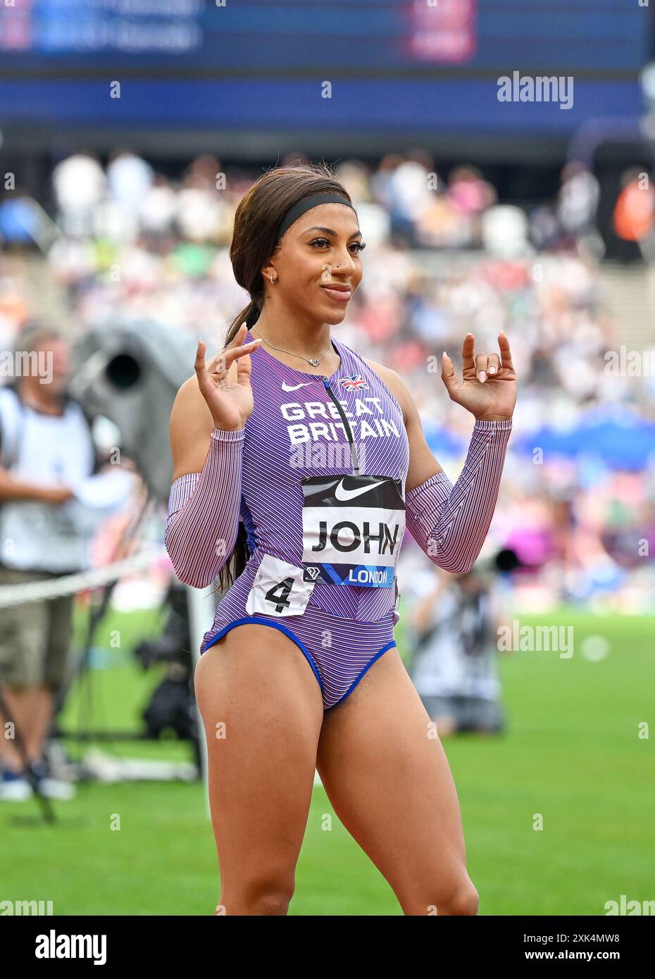 Londres, Royaume-Uni. 20 juillet 2024. JOHN Yemi Mary GBR, (1er) 400m ...
