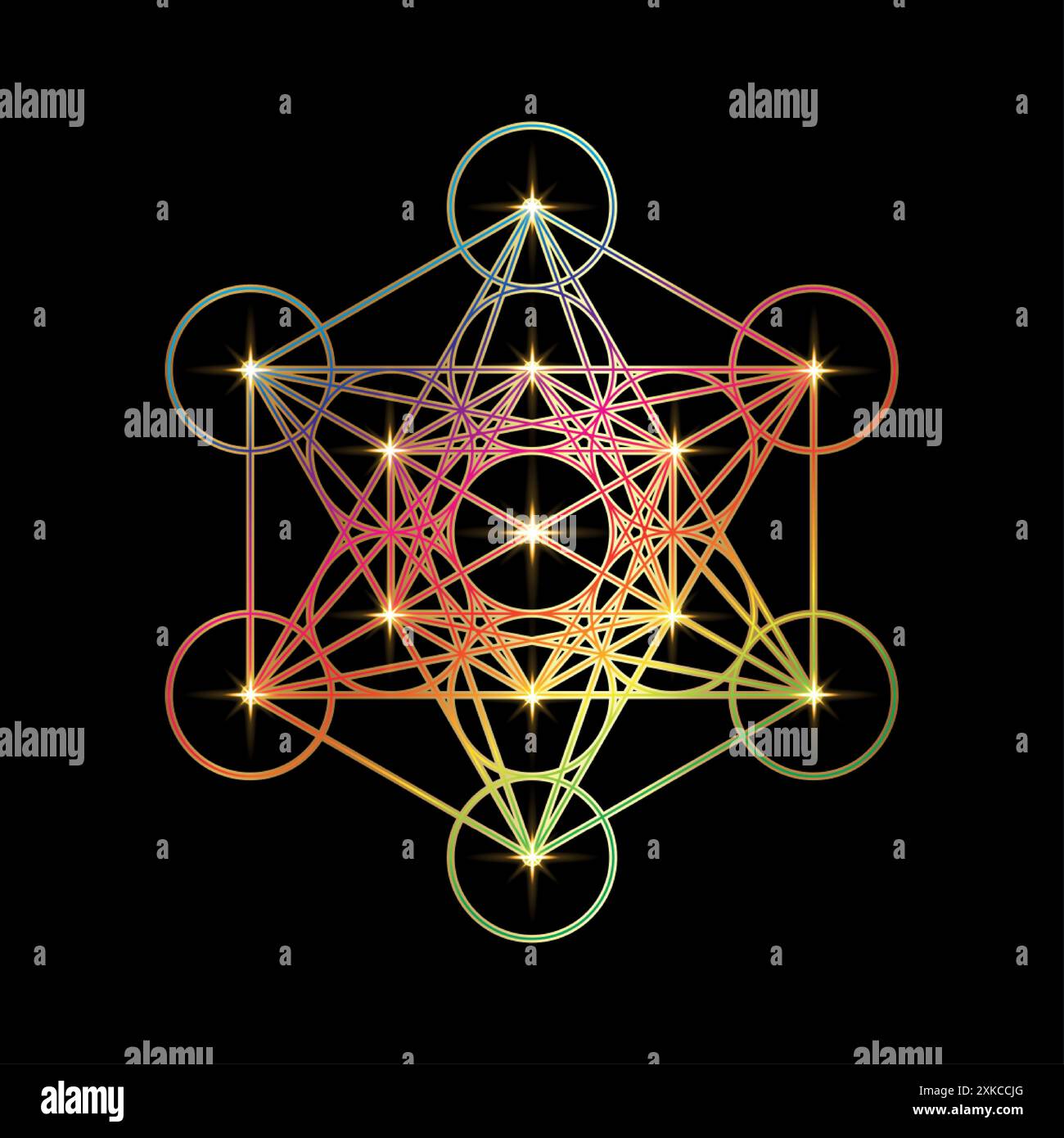 Cube metatron fleur de vie Banque de photographies et d’images à haute ...