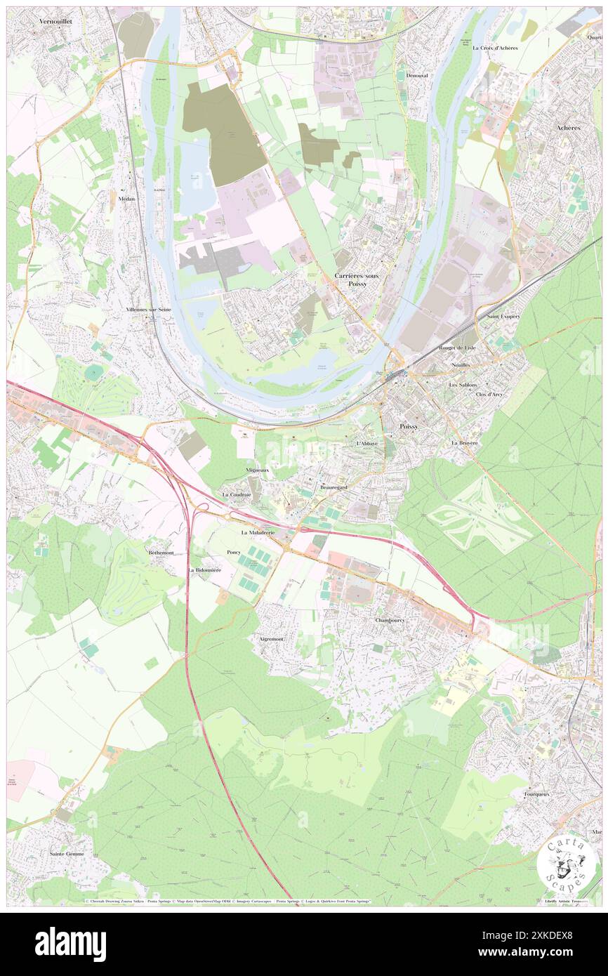 Yvelines map poissy Banque de photographies et d’images à haute ...
