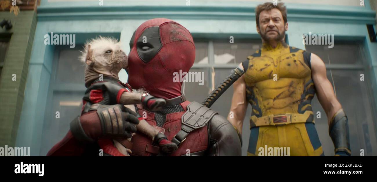 DEADPOOL & WOLVERINE, (alias DEADPOOL AND WOLVERINE, alias DEADPOOL 3), de gauche à droite ...