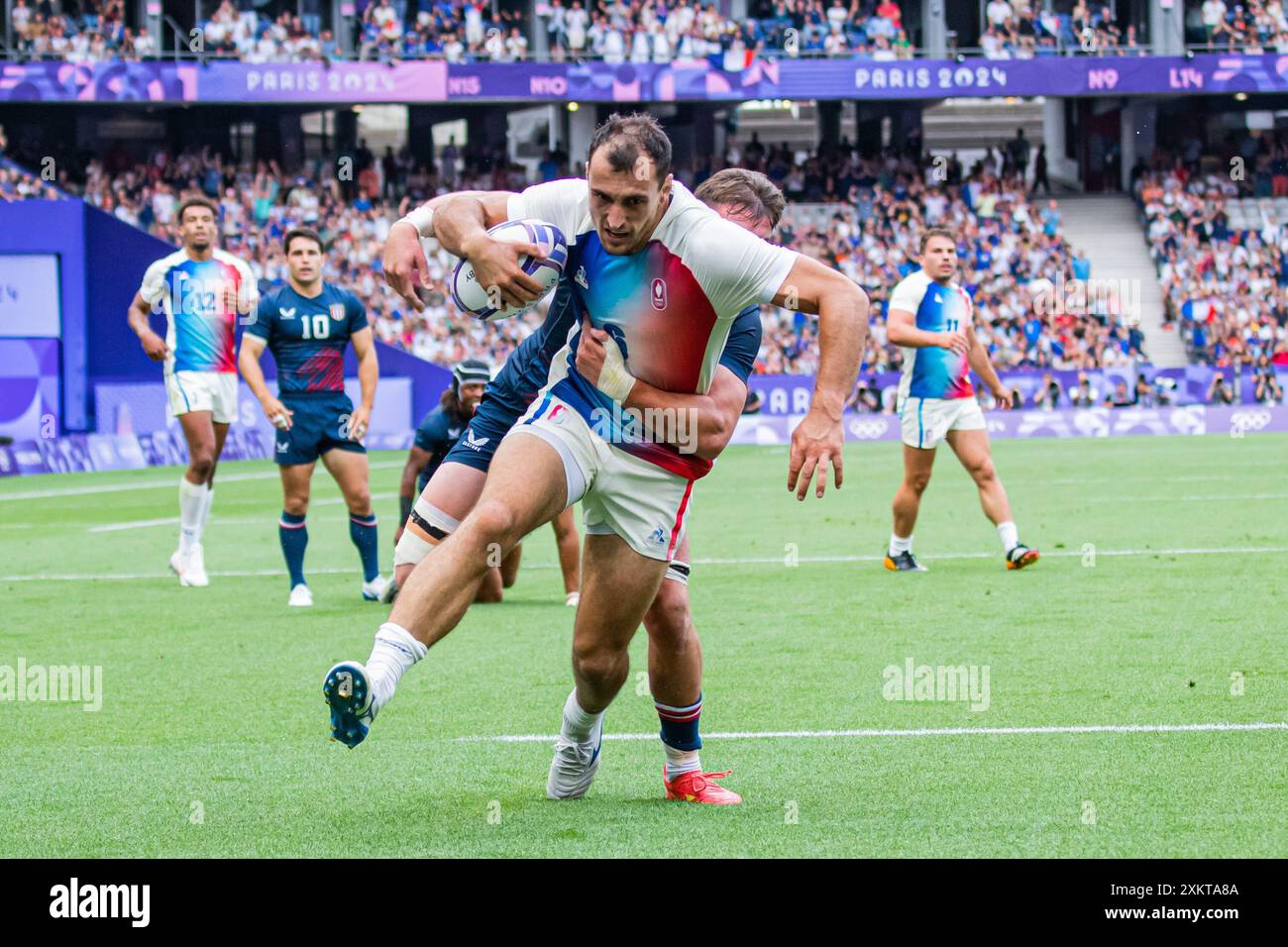 Paulin Riva (France), Rugby à sept, Men's Pool C entre la France et les ...