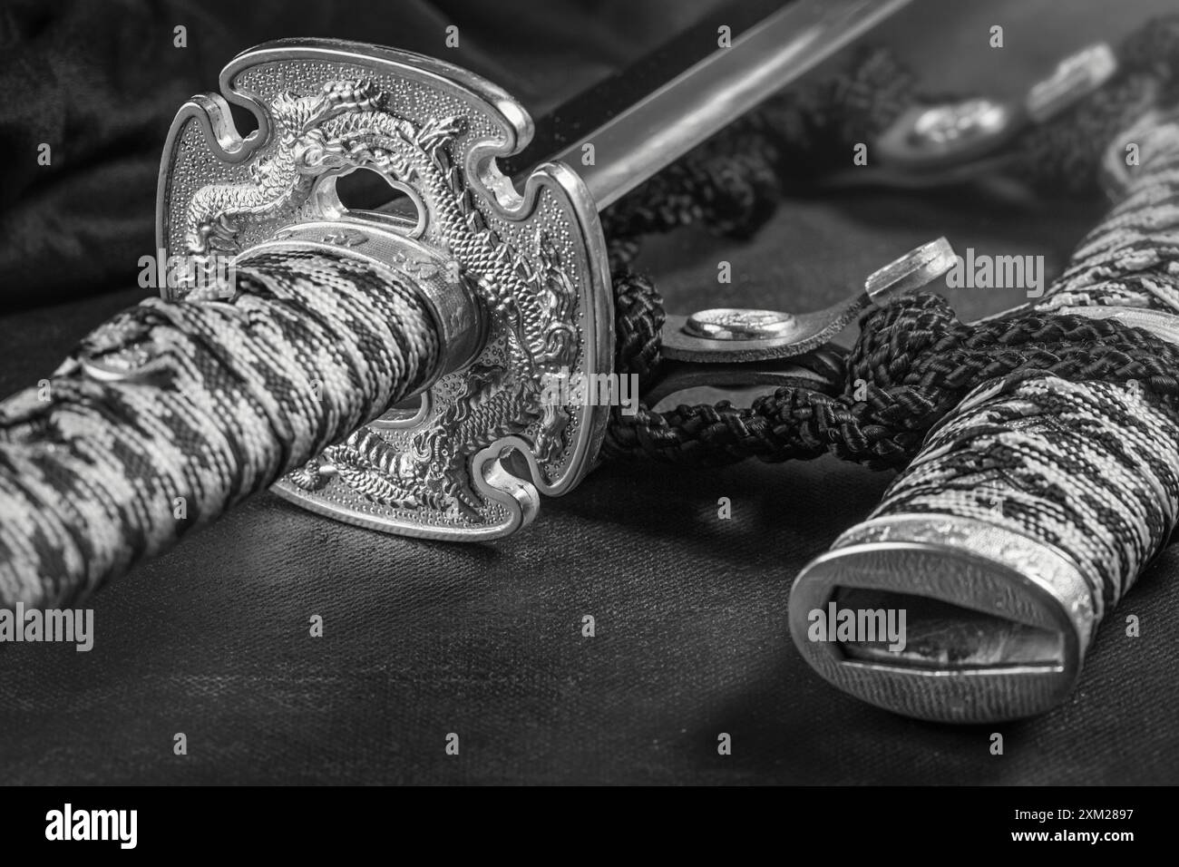 Gros plan sur l'épée et le fourreau katana du samouraï japonais. Photo ...