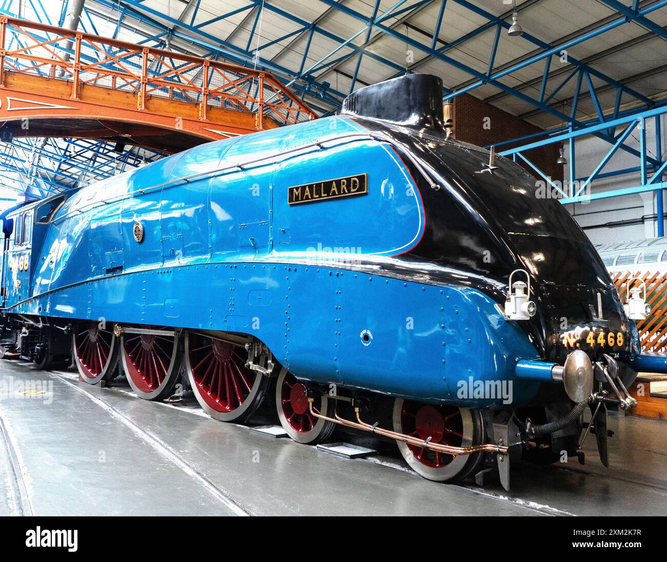 La célèbre locomotive à vapeur Mallard LNER Class A4 'Pacific', qui a ...