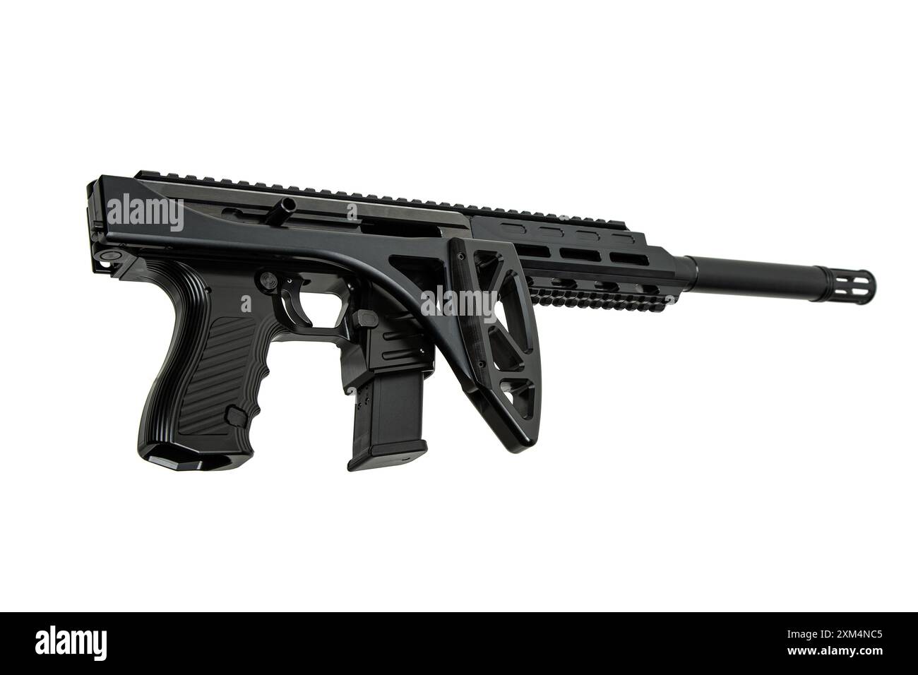 Une carabine automatique moderne chambrée pour le calibre 9mm pistolet ...