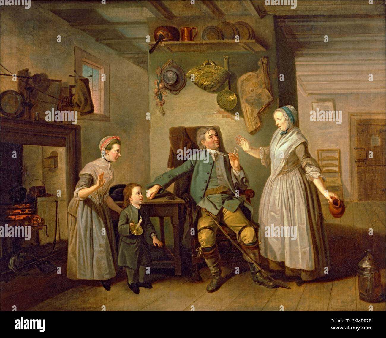 Johan joseph zoffany huile sur toile Banque de photographies et d ...