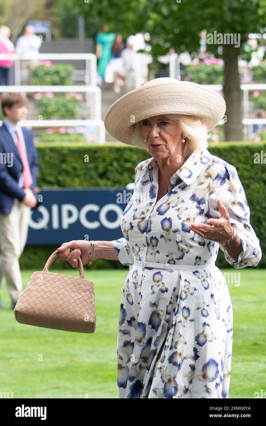Ascot, Berkshire, Royaume-Uni. 27 juillet 2024. Sa Majesté la reine ...