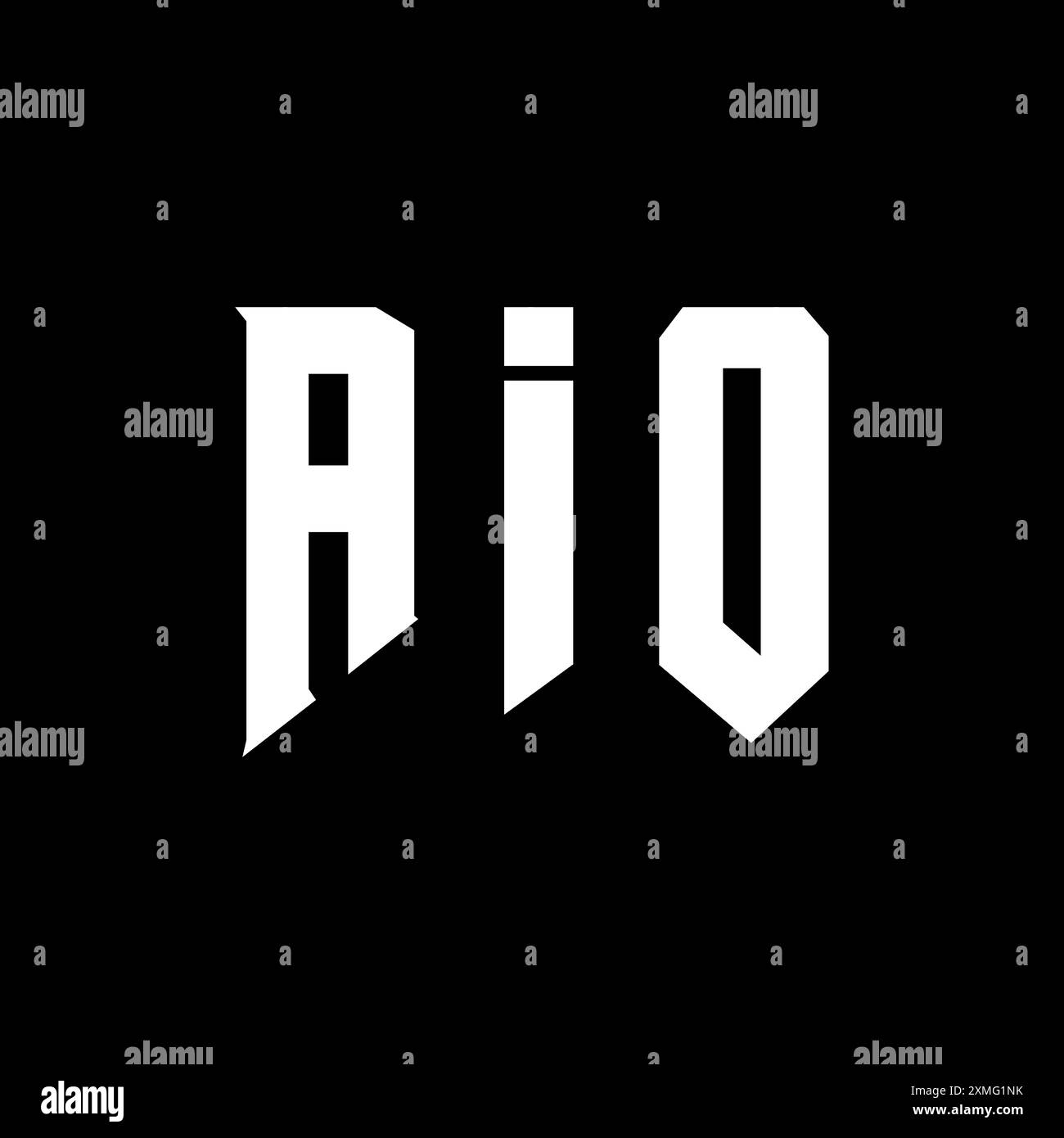 Logo de la technologie aio Banque de photographies et d’images à haute ...