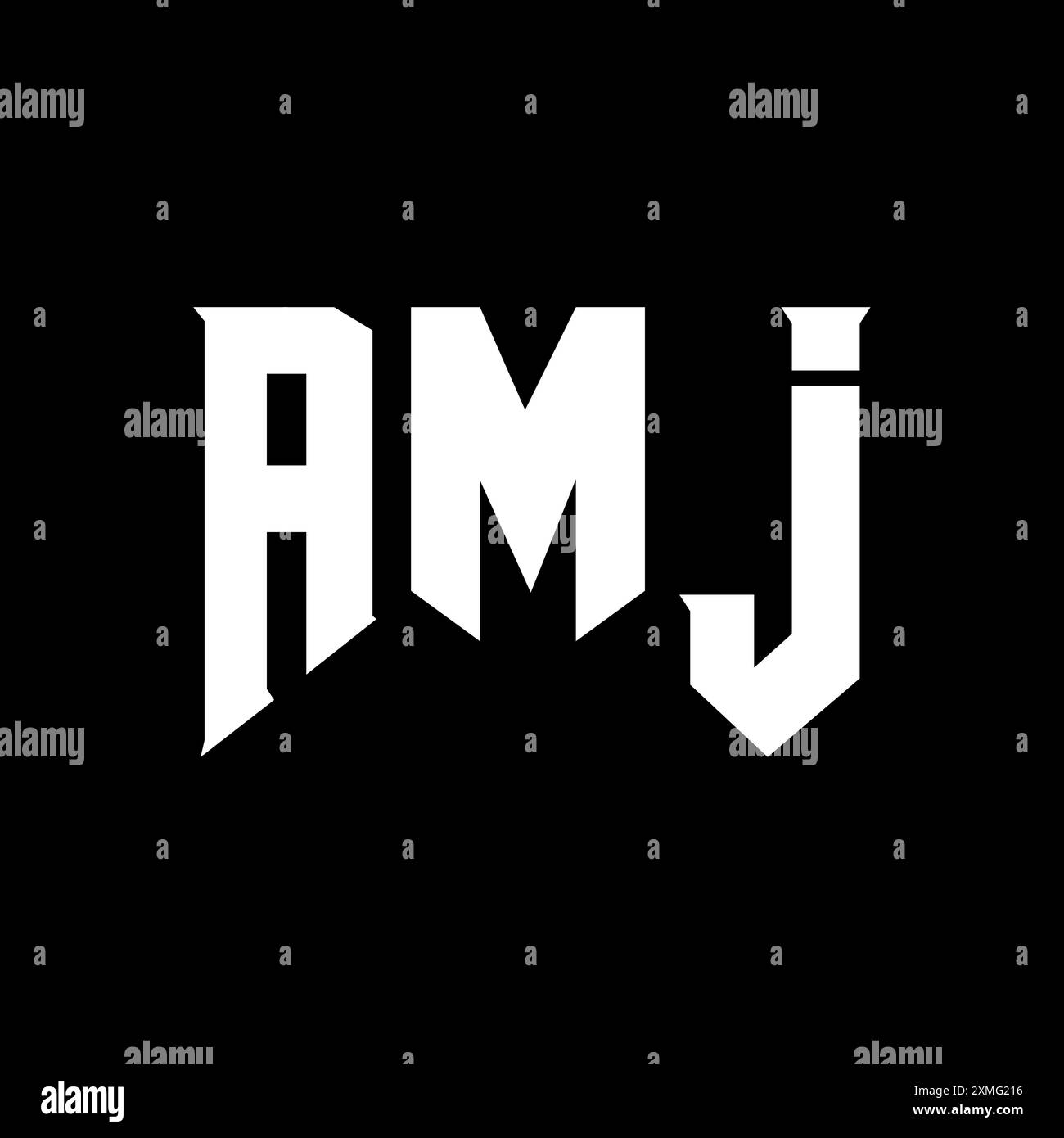 Logo de la technologie amj Banque d'images noir et blanc - Alamy