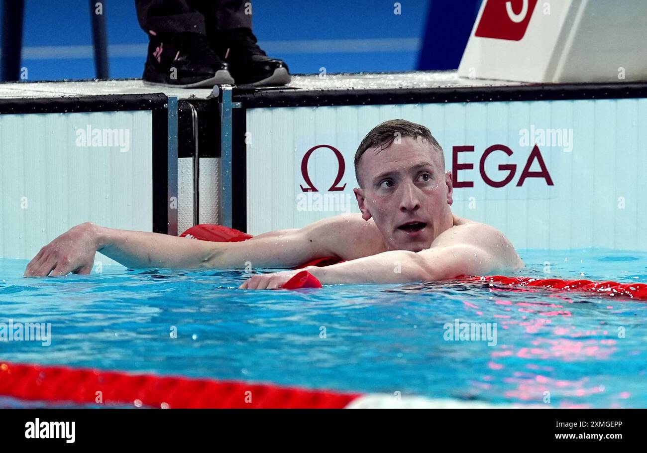 Le Grand-Bretagne Max Litchfield après le médaillé individuel masculin ...