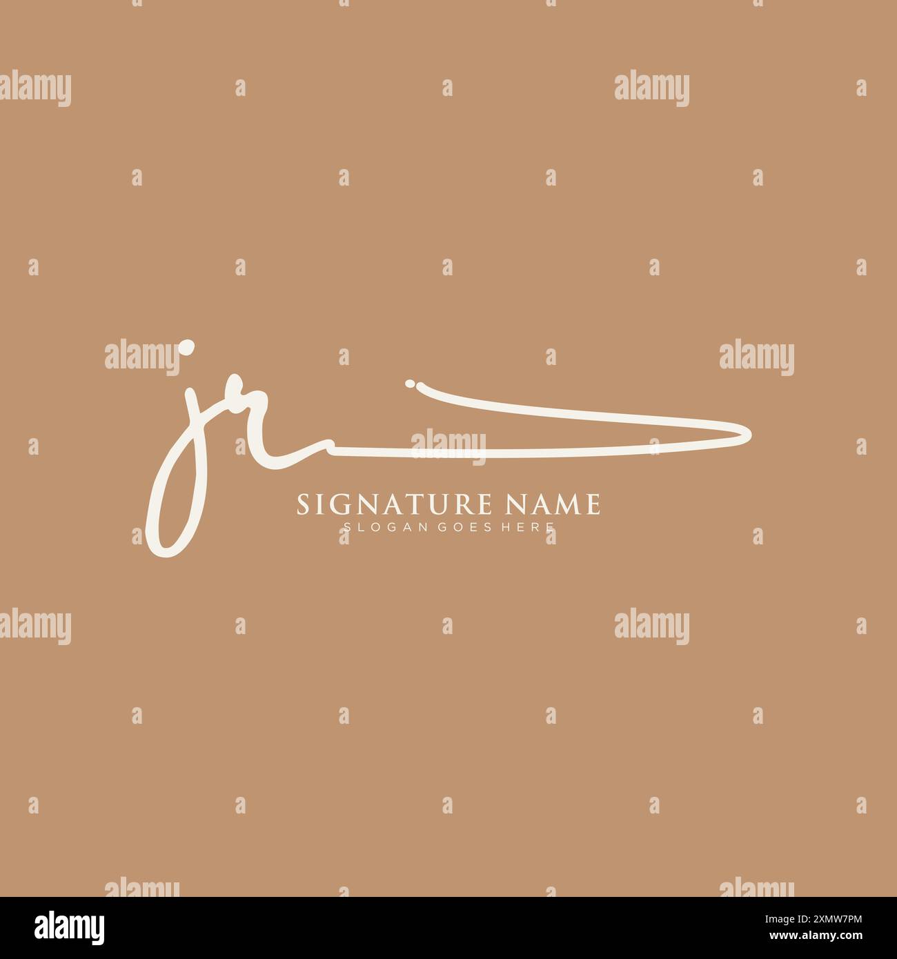 Initial jr logo vector vectors Banque de photographies et d’images à ...