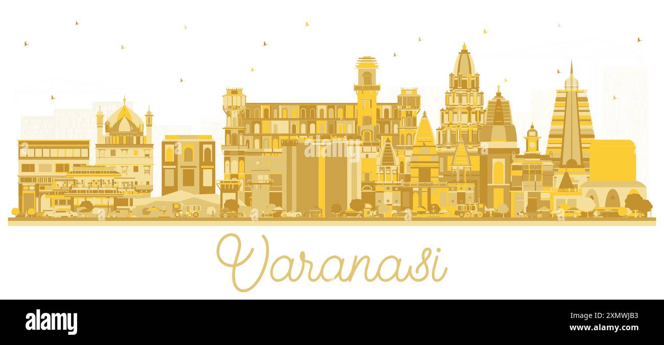 Varanasi ghat Banque d'images vectorielles - Alamy