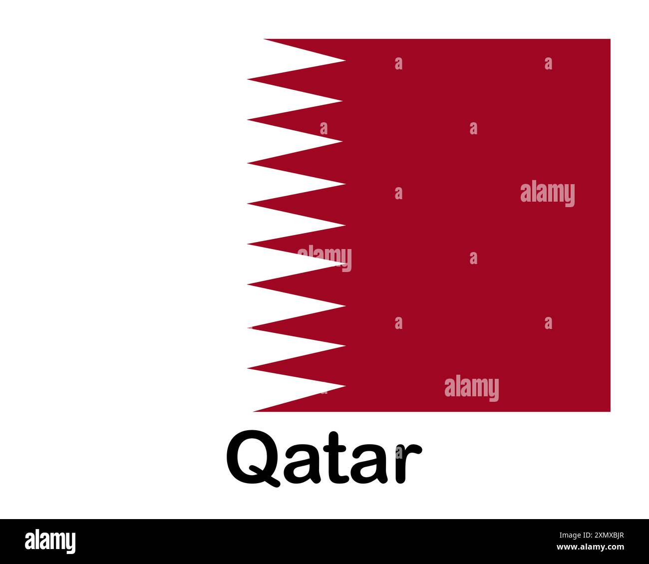 Bannière drapeau du qatar Banque d'images vectorielles - Alamy