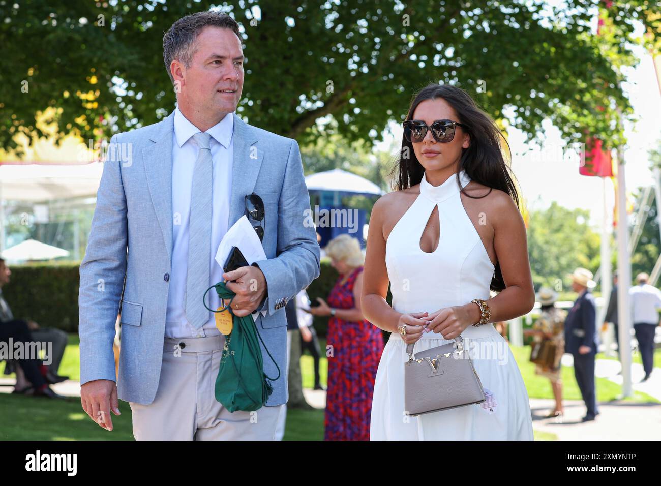 USAGE ÉDITORIAL EXCLUSIF Michael Owen et sa fille Gemma Owen arrivent ...