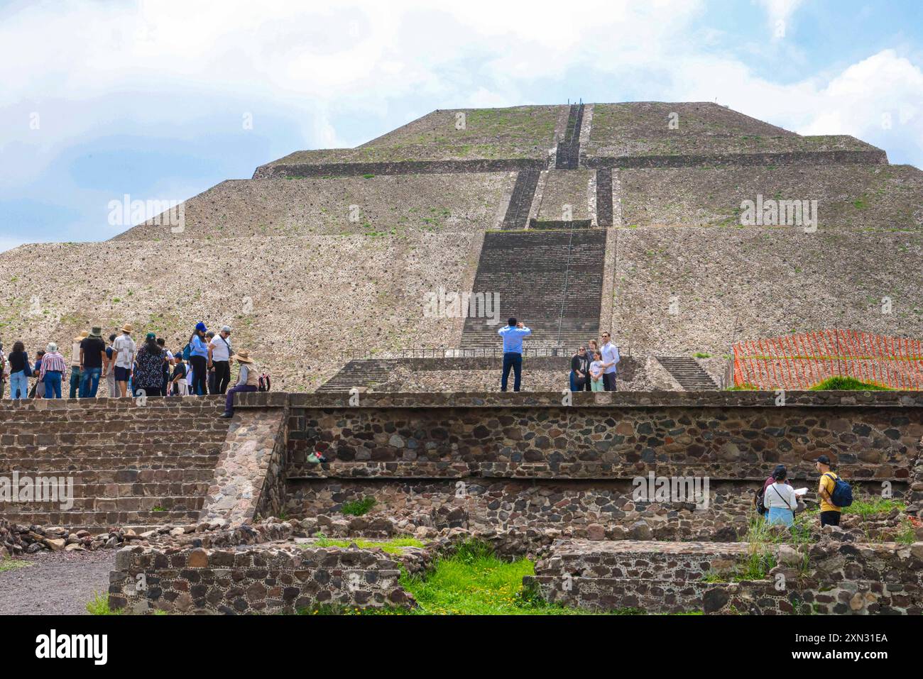 Pyramide du Soleil à San Juan Teotihuacan Mexique dans la zone ...