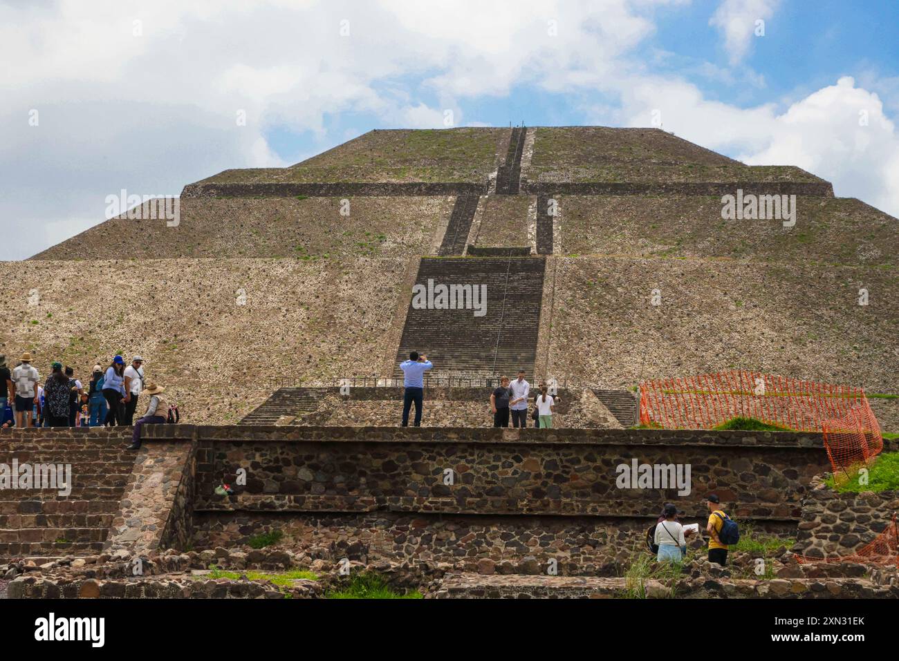 Pyramide du Soleil à San Juan Teotihuacan Mexique dans la zone ...