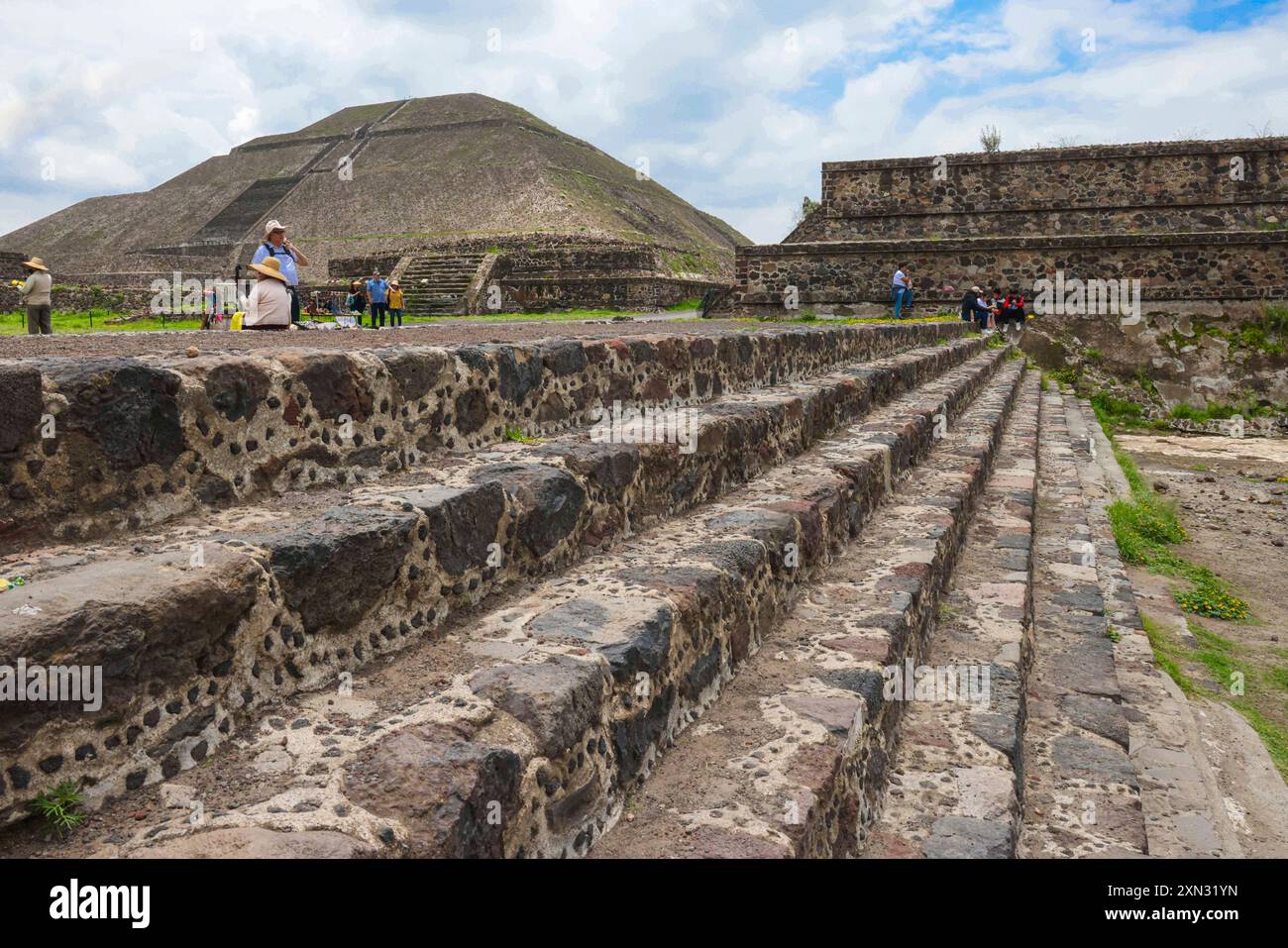 Pyramide du Soleil à San Juan Teotihuacan Mexique dans la zone ...