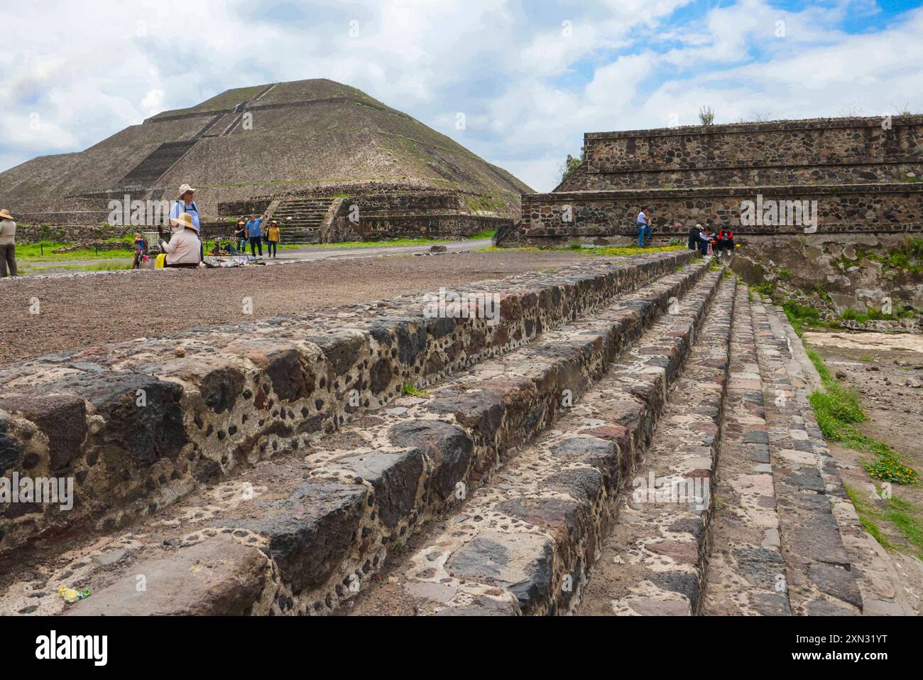 Pyramide du Soleil à San Juan Teotihuacan Mexique dans la zone ...
