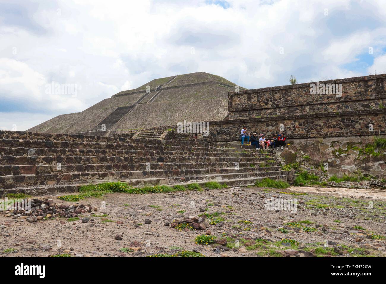 Pyramide du Soleil à San Juan Teotihuacan Mexique dans la zone ...