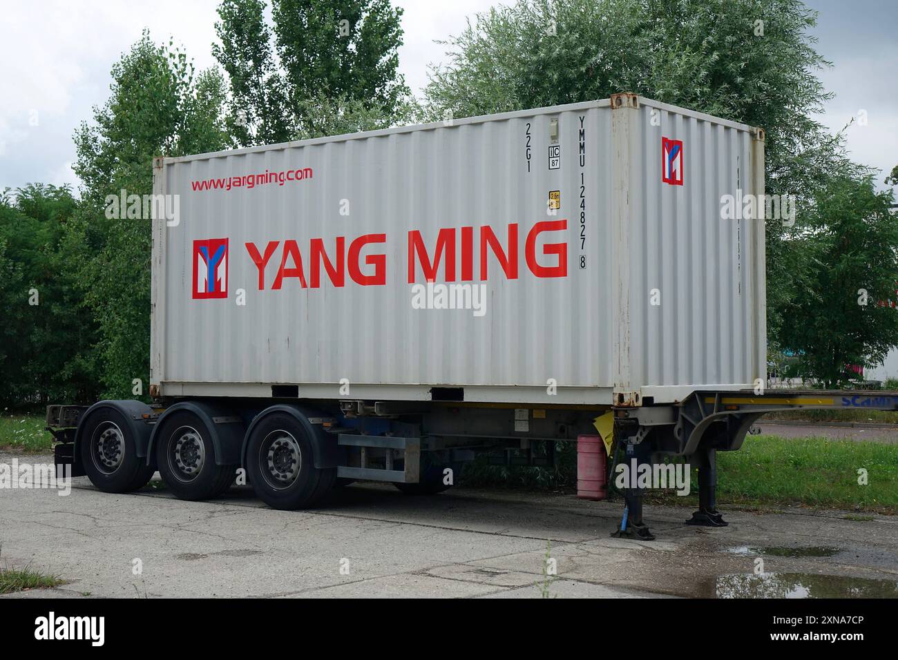 Container von Yang Ming Container von Yang Ming, 27.07.2024, Halle ...